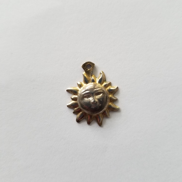 Jewelry | Vintage Sterling Silver Sun Charm | Poshmark